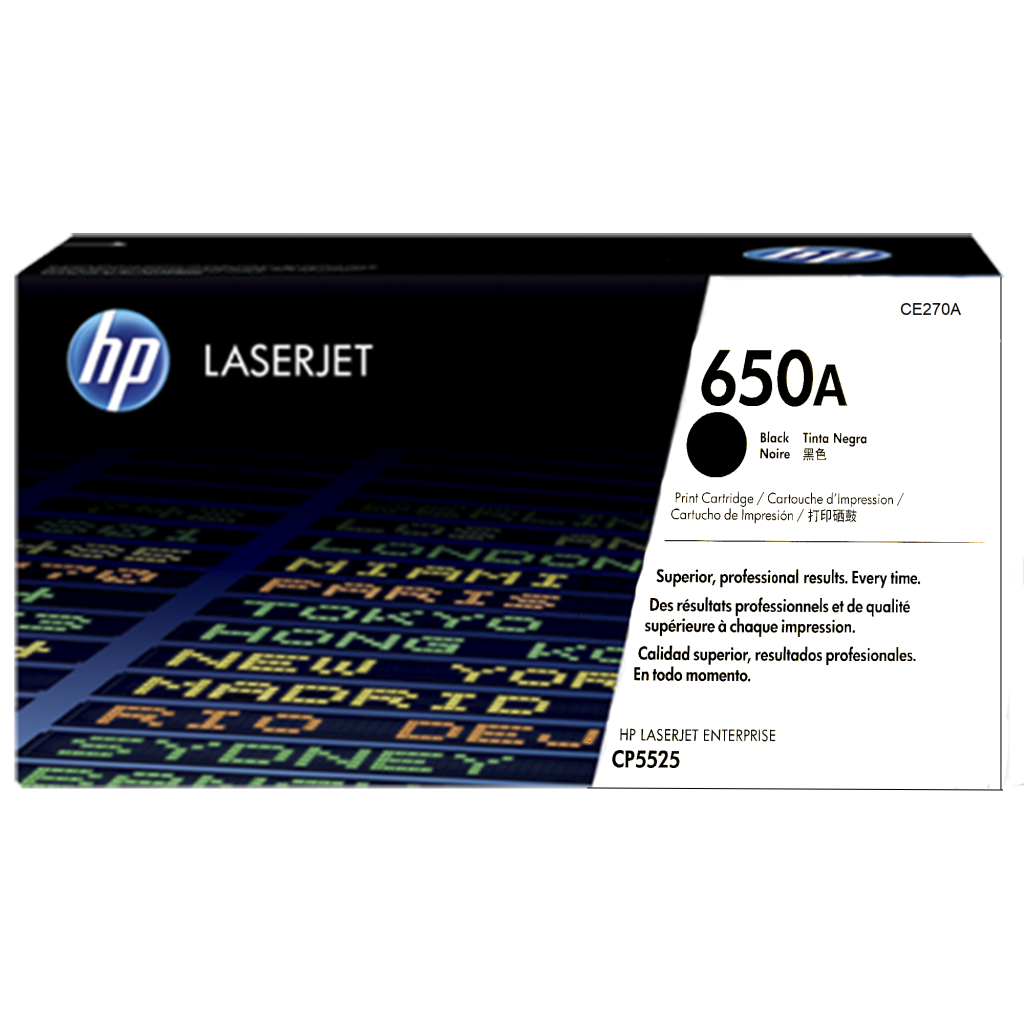 HP 650A-CE270A | CARTUCHO DE TONER | NEGRO - PrinterSolution