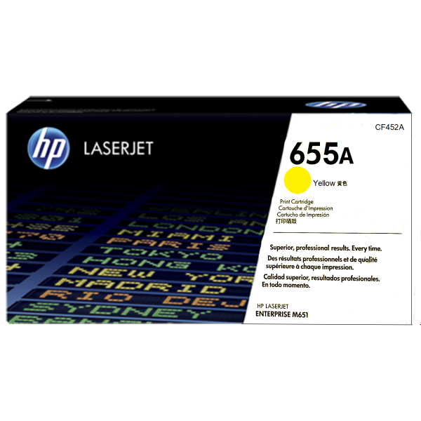 HP 655A-CF452A | CARTUCHO DE TONER | AMARILLO - PrinterSolution